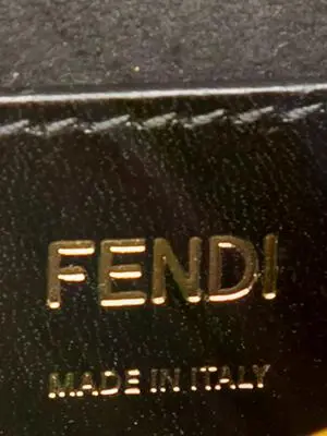 Fendi 2010-2026 Nappa Logo Neck Phone Pouch - Yellow