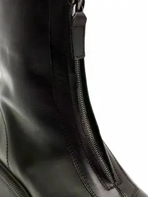 Archive Front-zip Platform Ankle Boots
