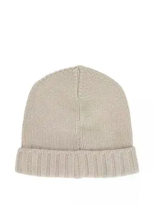 MOORER Logo-plaque Knitted Beanie Hat