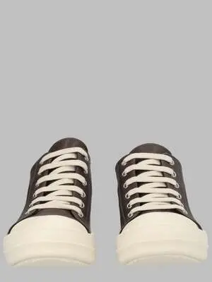 RICK OWENS Style Calf Leather Sneakers - Black