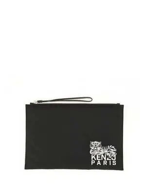 Kenzo Large Mini Tiger Clutch - Black