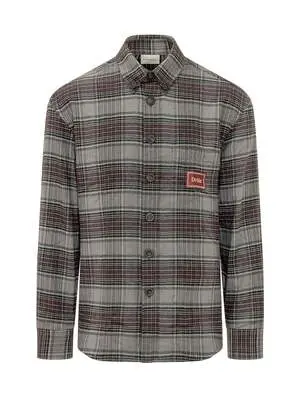 Drole De Monsieur Boxy Flannel Shirt