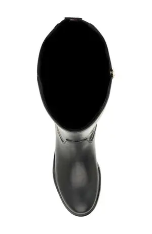 Tommy Hilfiger Truna Knee High Faux Leather Boot - Black