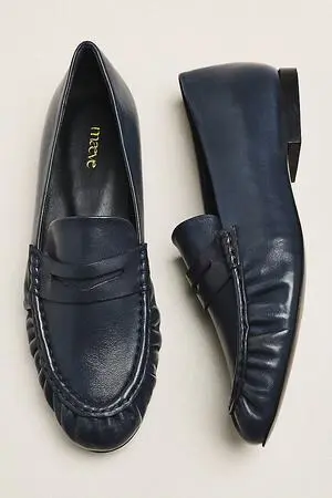 Maeve Scrunch Loafers - Blue
