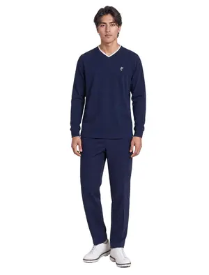 ASHWORTH GOLF Aeroflex V-neck Pullover Driver Navy