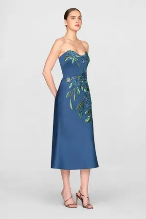 Theia Emmeline Embroidered Dress