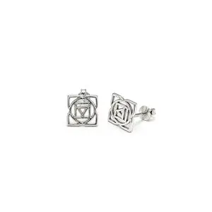 THE JEWELLERY STORE LONDON Root/muladhara Chakra Studs In Sterling - Silver