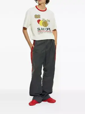 Lacoste Runway Tennis-print T-shirt - Neutrals