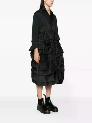 Comme Des Garçons Sleeveless Ruffled Midi Dress