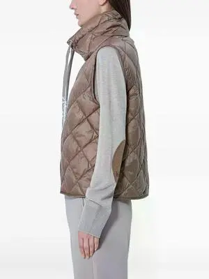 Max Mara Diamond-quilted High-neck Gilet