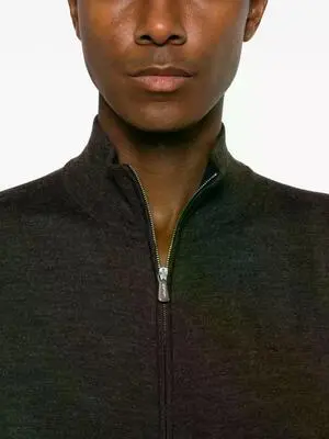 ENRICO MANDELLI Zip-up High-neck Cardigan