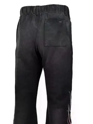 KAMIYA Flame-print Bootcut Track Pants