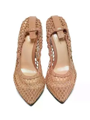 GIANVITO ROSSI Alisia Mesh Heeled Pumps