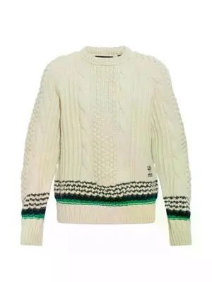 Lacoste Logo-embroidered Sweater - Neutrals