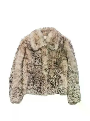 Brunello Cucinelli Fur-texture Zip-up Jacket