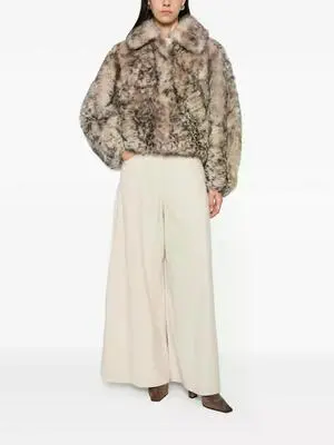 Brunello Cucinelli Fur-texture Zip-up Jacket