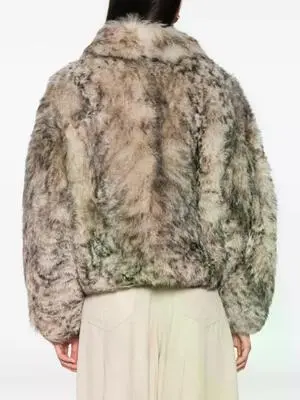 Brunello Cucinelli Fur-texture Zip-up Jacket