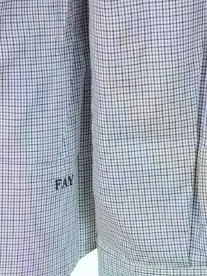 FAY Check-pattern Button-down Shirt