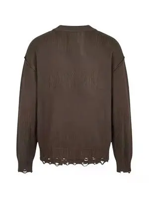 MOOD Distressed-effect Knitted Sweater