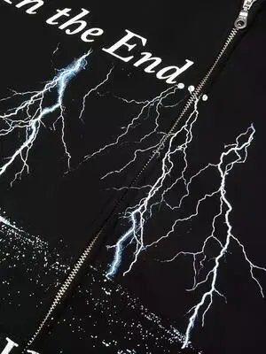 PLEASURES Lightning-print Hoodie