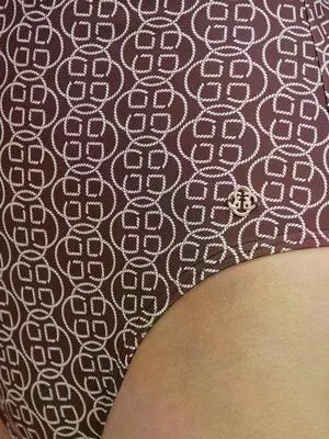 Gant Geometric-print Halterneck Swimsuit