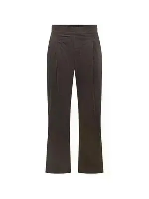 A PAPER KID Pleated Gabardine Trousers - Black