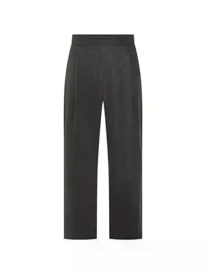 A PAPER KID Pleated Tailored Trousers - Black