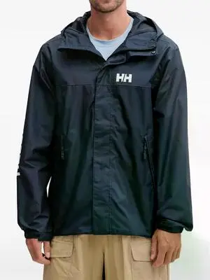 Helly Hansen Logo-print Hooded Jacket - Blue