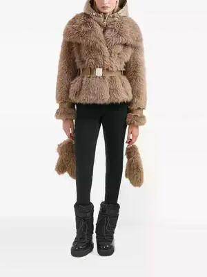 Rudsak Chloe Belted Faux-fur Jacket - Neutrals