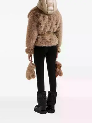Rudsak Chloe Belted Faux-fur Jacket - Neutrals