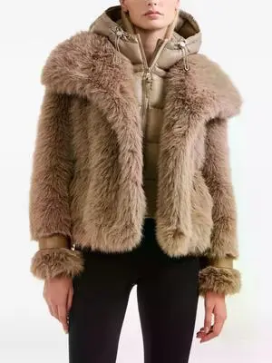 Rudsak Chloe Belted Faux-fur Jacket - Neutrals