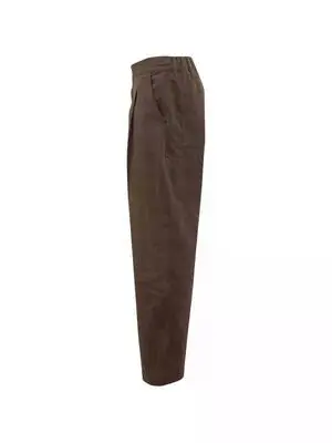A PAPER KID Pleated Gabardine Trousers