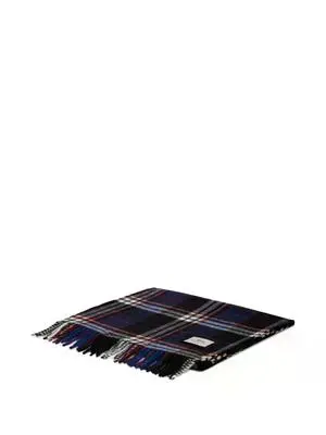 TOMMY HILFIGER Check-pattern Fringed Scarf