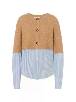 Moschino Diamond-quilted Layered Sweater