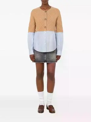Moschino Diamond-quilted Layered Sweater