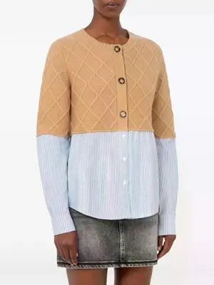 Moschino Diamond-quilted Layered Sweater