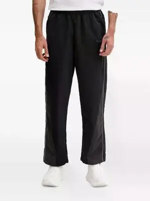 HUMMEL Piped-trim Logo-print Track Pants - Black