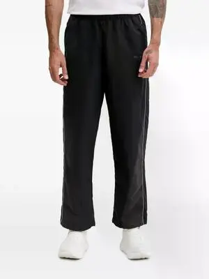 HUMMEL Piped-trim Logo-print Track Pants - Black