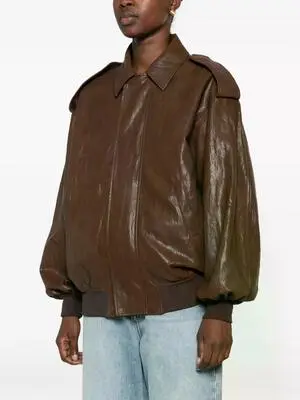 NINA 14.7 Oversized Epaulette Bomber Jacket