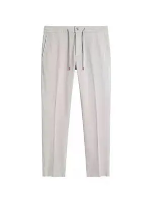 Kiton Drawstring Raw-cut Trousers