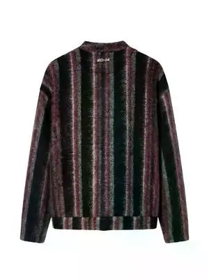 MOOD Striped Brushed-finish Cardigan