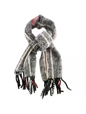 VIVIENNE WESTWOOD Check-pattern Fringed Scarf