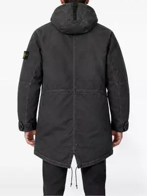 Stone Island Logo-patch Hooded Parka