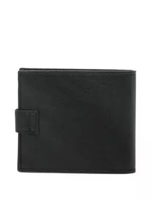 Canali Grained Leather Bifold Wallet - Black