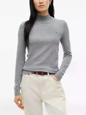 Tommy Hilfiger High-neck Logo-patch Sweater