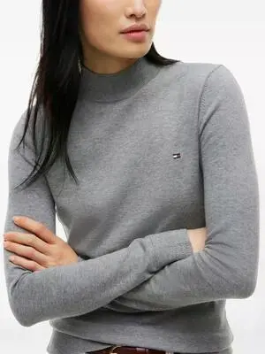 Tommy Hilfiger High-neck Logo-patch Sweater
