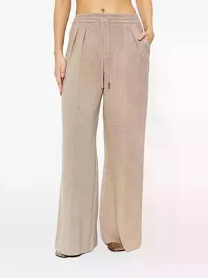 Max Mara Wool And Cashmere Trousers Beige