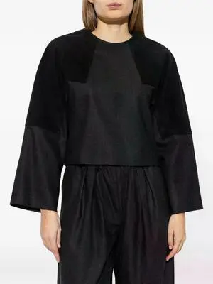 Max Mara Wool Flannel Blouse Dark - Grey