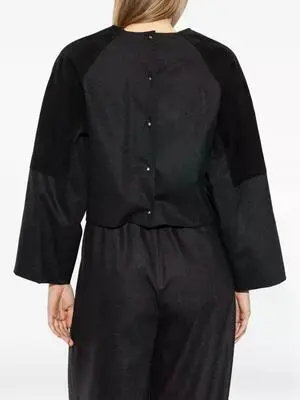 Max Mara Wool Flannel Blouse Dark - Grey