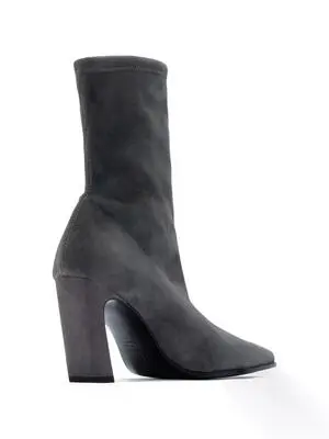 STUART WEITZMAN Suede Ankle Boots - Grey